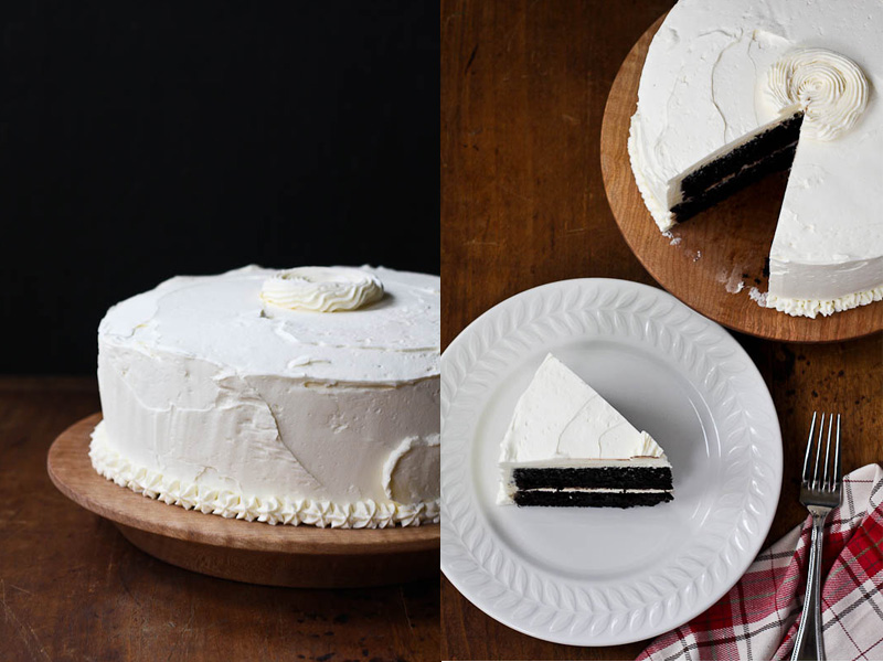 The Merry Gourmet chocolate cake collage - The Merry Gourmet